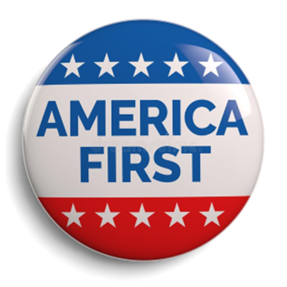 America First Button – Grassroots Baby!